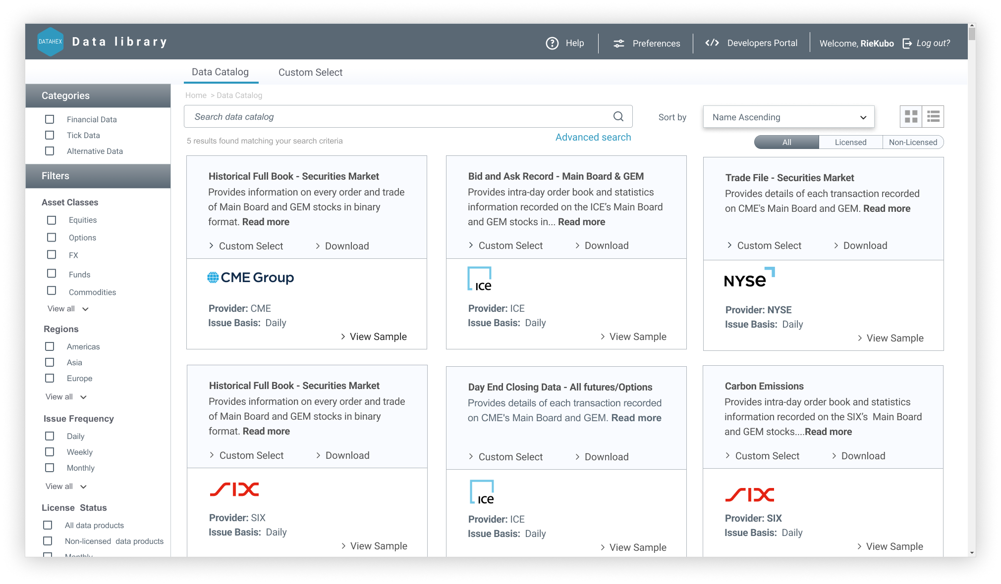 DataHex Data Library – RoZetta Technology